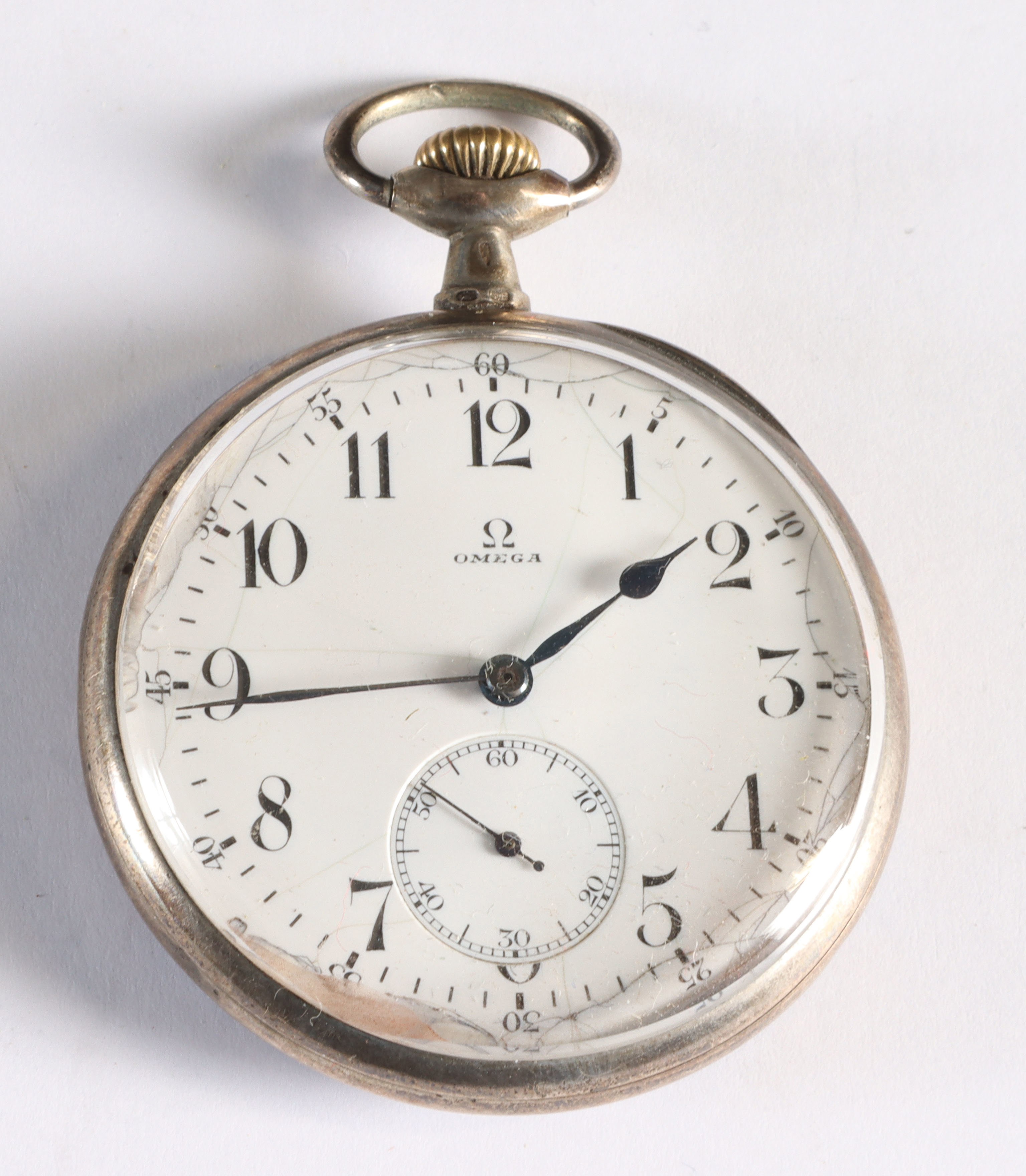 Lommeur i sølv, Omega. | Auksjon