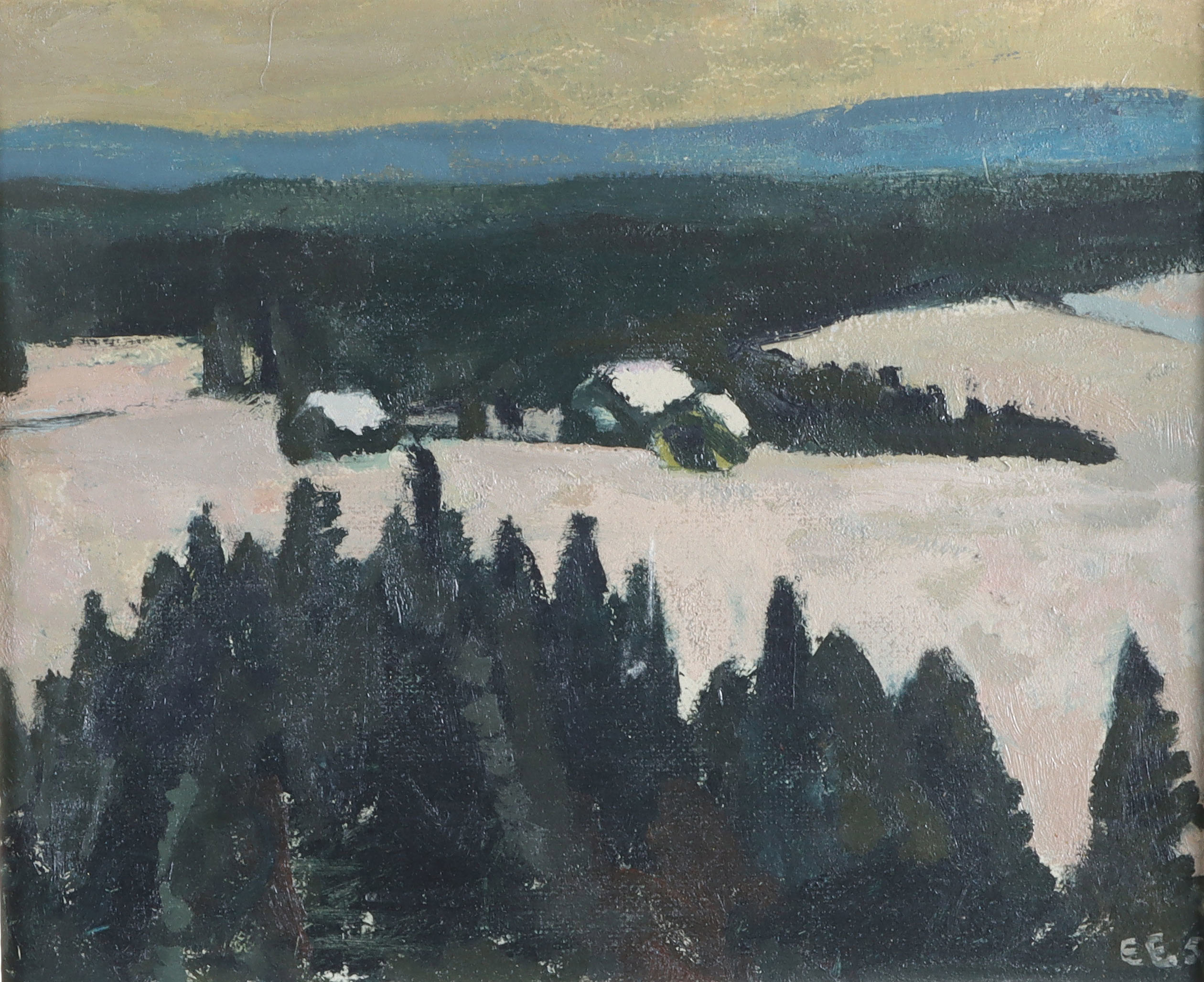 Erling Enger, landskap. Maleri. | Auksjon